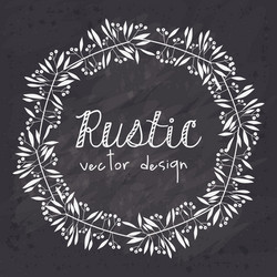 Rustic design Royalty Free Vector Image - VectorStock