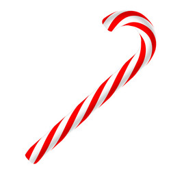 Candy cane square frame on white background Vector Image
