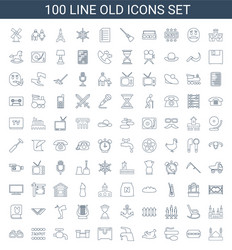 Old icons Royalty Free Vector Image - VectorStock