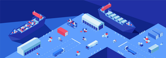 Container Yard Vector Images (over 530)