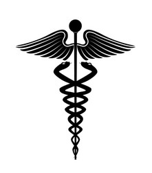 Caduceus Medical Symbol Royalty Free Vector Image