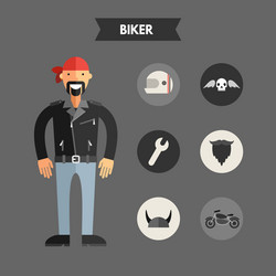 Biker Avatar Vector Images (over 380)
