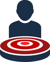 Group target logo icon design Royalty Free Vector Image