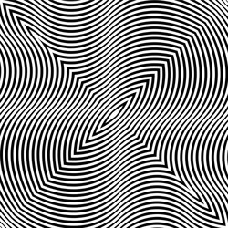 Black and white hypnotic background Royalty Free Vector