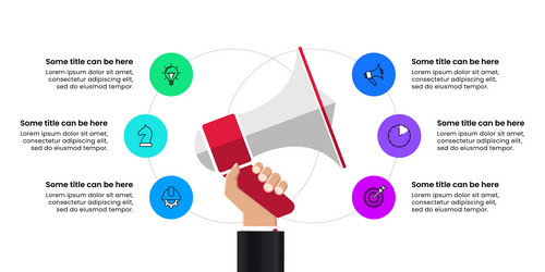 Megaphone Infographic Vector Images (over 4,100)