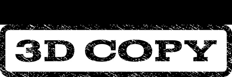 3d movie watermark stamp Royalty Free Vector Image