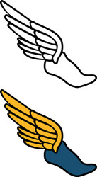 Winged Shoes Vector Images (over 1,000)