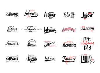 Calligraphy Labour Lettering Vector Images (over 160)