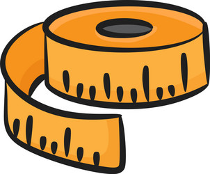 Inches tape Royalty Free Vector Image - VectorStock