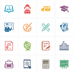 Education logo collection Royalty Free Vector Image