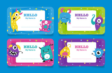 Cute Name Tag Vector Images (over 2,000)