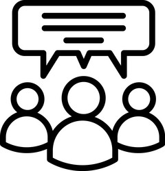 Group communication Royalty Free Vector Image - VectorStock