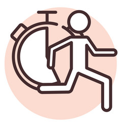 Racing loudspeaker on a white background Vector Image