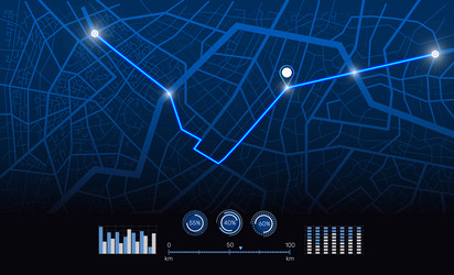 Navigation roadmap infographic timeline concept Vector Image