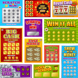 Scratch to Win Vector Images (over 2,900)