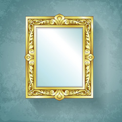 Gold frame Royalty Free Vector Image - VectorStock