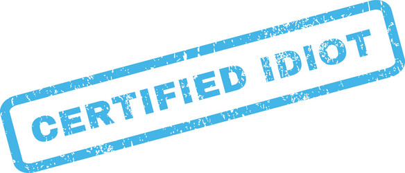 Certified Idiot Vector Images (47)