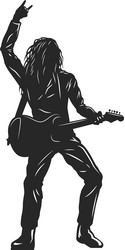 80s Rocker Silhouette