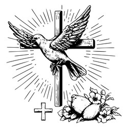 Dove Holy Spirit Sketch Vector Images (over 210)