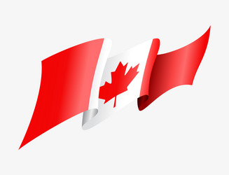 Canadian flag corner frame border Royalty Free Vector Image