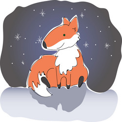 Enigmatic and serene night forest captivates Vector Image