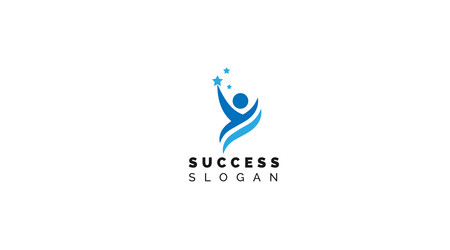 Success man icon element template design logos Vector Image