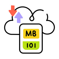 Transfer speed Royalty Free Vector Image - VectorStock