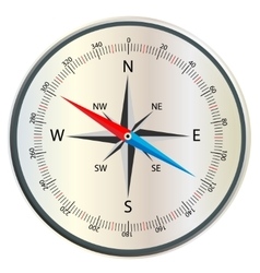 Compass northwest Royalty Free Vector Image - VectorStock