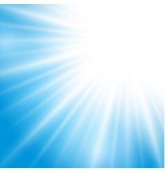 Blue sky with glaring sun Royalty Free Vector Image