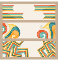 Retro Geometric Patterns Royalty Free Vector Image - VectorStock