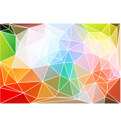 Color full spectrum rainbow polygon triangular Vector Image
