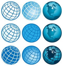Globe icon with satellites Royalty Free Vector Image - VectorStock