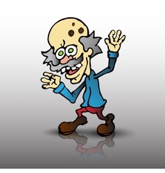 Evil mad scientist Royalty Free Vector Image - VectorStock