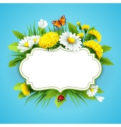 Spring abstract floral background 3d flower Vector Image by silvionka ...
