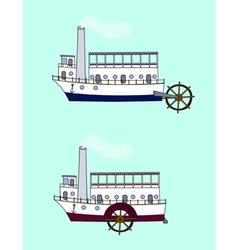 Pontoon Boat Retro Royalty Free Vector Image - VectorStock