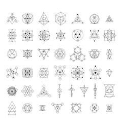 Monochrome hexagonal triangle pattern design Royalty Free Vector Image ...