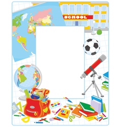 School border Royalty Free Vector Image - VectorStock