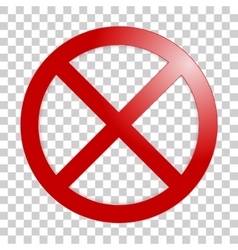 Stop sign no sign template Royalty Free Vector Image