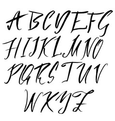 Graffiti font part 2 Royalty Free Vector Image