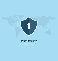 Shield protect world global network Royalty Free Vector