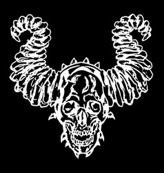 Red Devil Skulls Royalty Free Vector Image - VectorStock