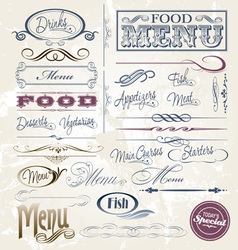 Menu design template Royalty Free Vector Image