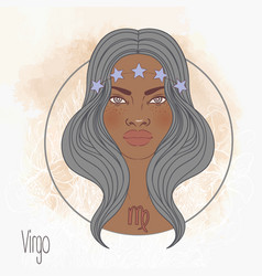 Drawing virgo astrological sign as a beautiful Vector Image