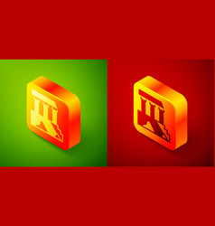 Isometric parthenon from athens acropolis greece Vector Image