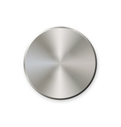 Metallic volume button icon Royalty Free Vector Image