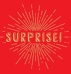 Surprise sign Royalty Free Vector Image - VectorStock