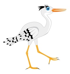 Stork cartoon Royalty Free Vector Image - VectorStock
