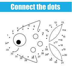 Draw a line from the number to its name numbers Vector Image