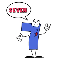 Cartoon digits Royalty Free Vector Image - VectorStock