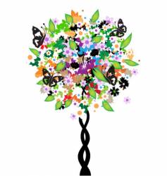 Abstract spring tree Royalty Free Vector Image - VectorStock